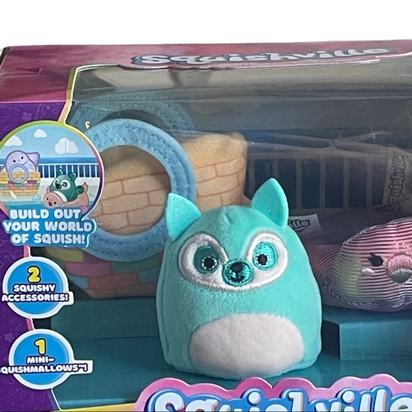 Squishmallows | Toys | Squishville Pool Party Mini Lance Lemur Basket ...